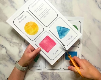 2D Shapes, Shapes Flashcards, Geometric Shapes Flash Cards, Digital ...