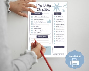 Kids Daily Checklist - Etsy