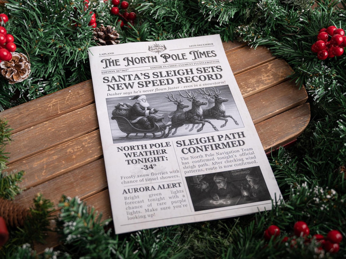The North Pole Times - Creative Idea - Specially Designed to Wow the ...