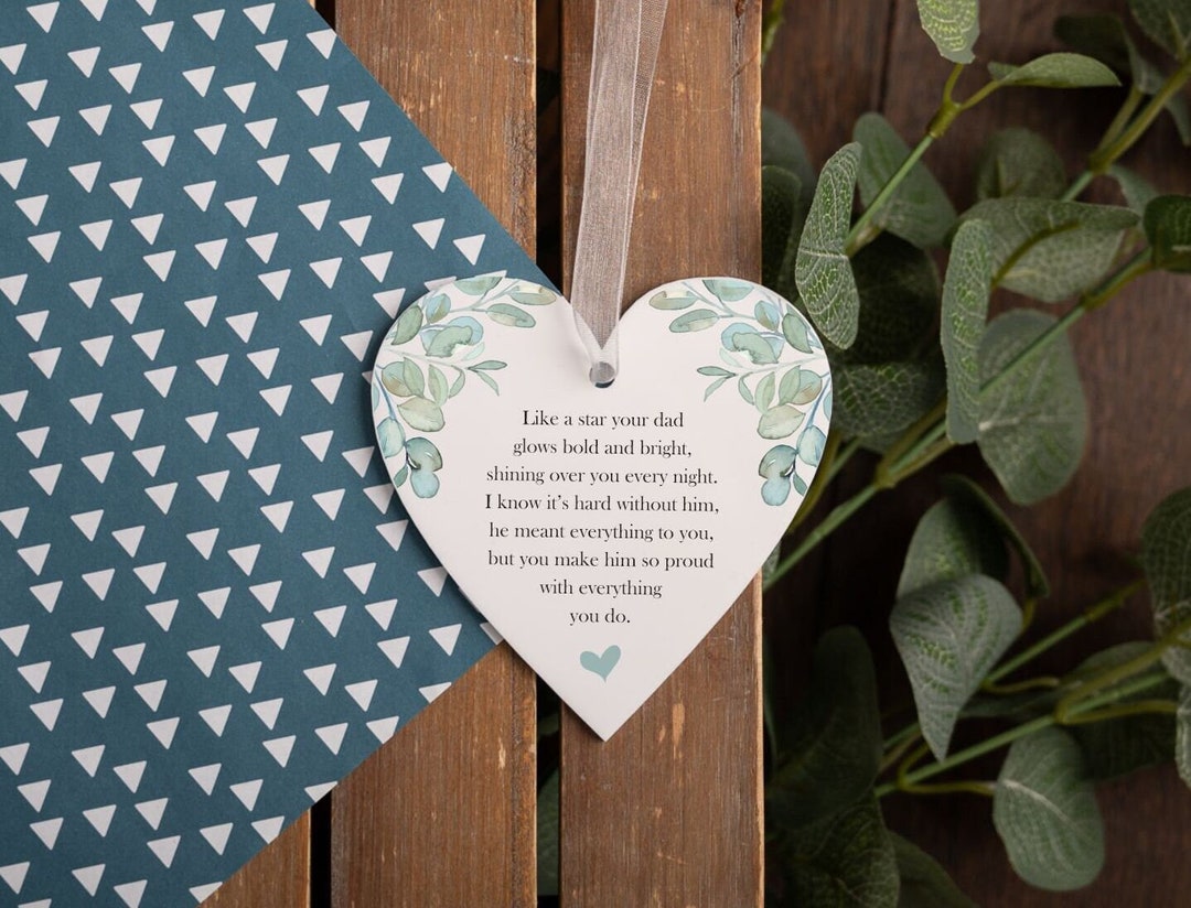 Dad Memory Heart for Father's Day Thoughtful Gift Gift for Friend ...