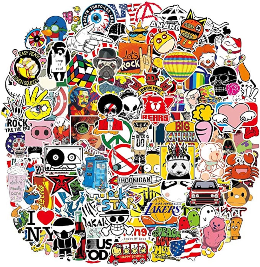 Random Stickers Decals 106 Pack - Etsy