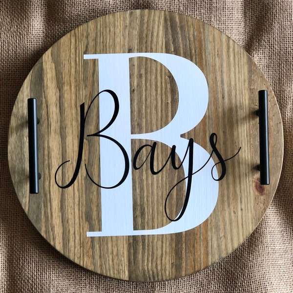 Last Name Tray - Etsy