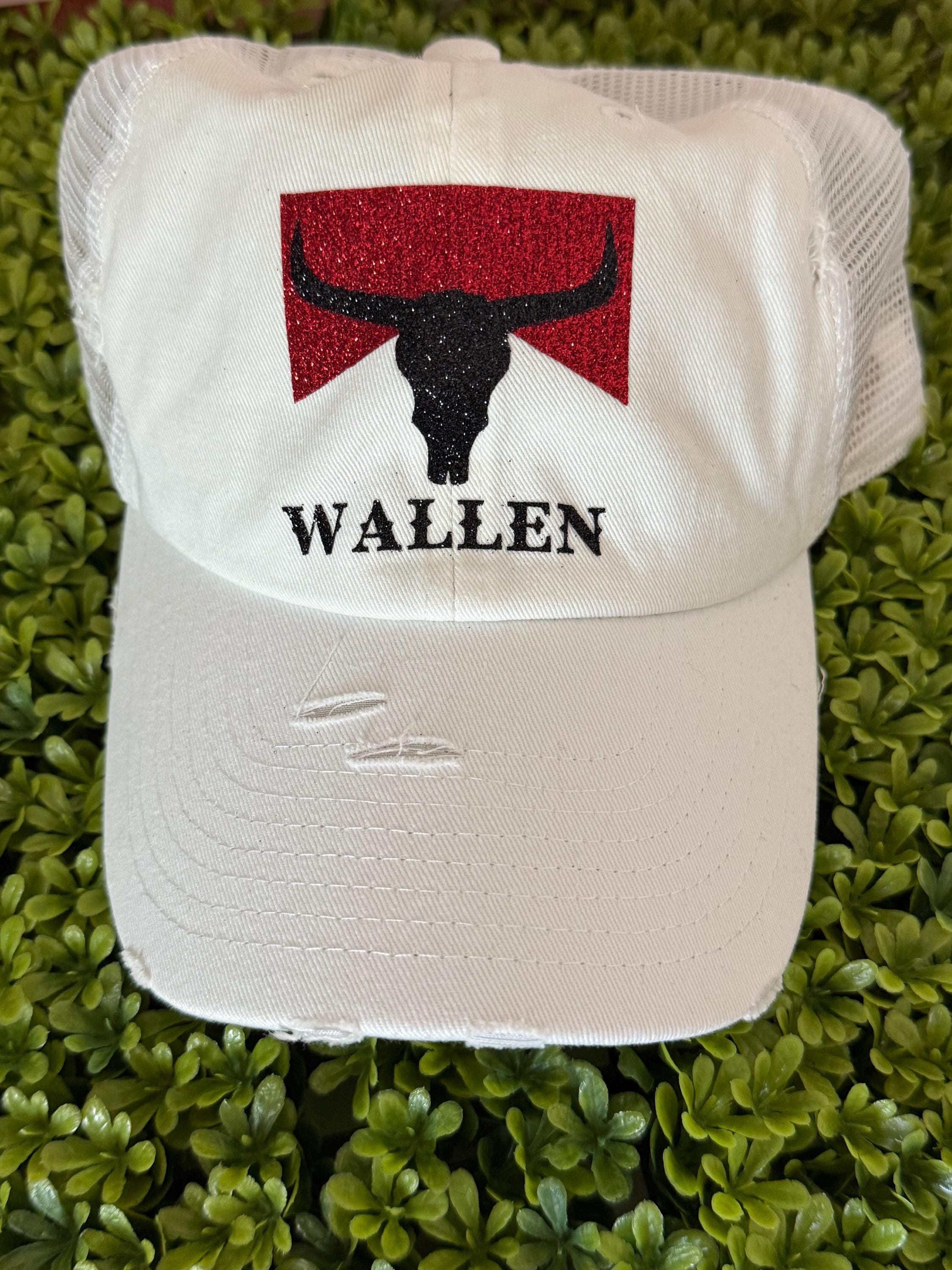 Glitter Bull Horns Trucker Hat - Country Concert, Nashville, Morgan ...