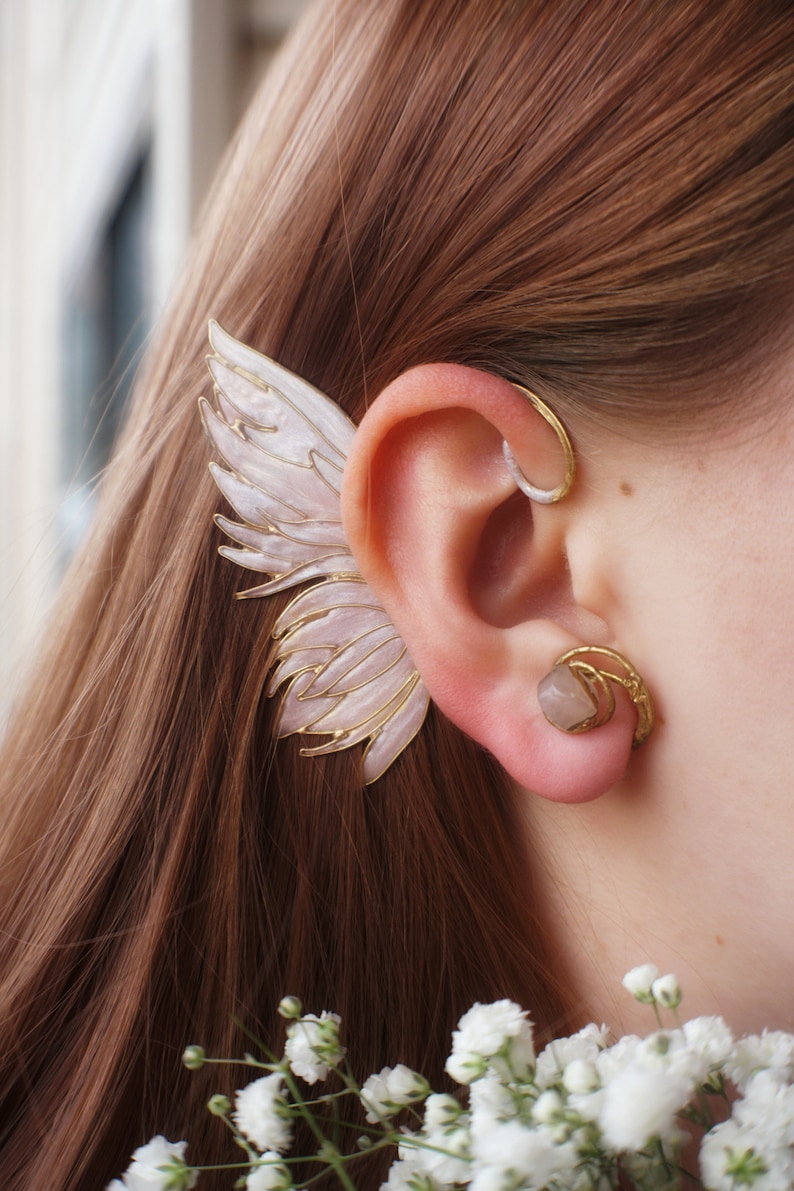 Forest Fairy Ear Cuff Elf Ears. Magic Jewelry Butterfly Wing - Etsy