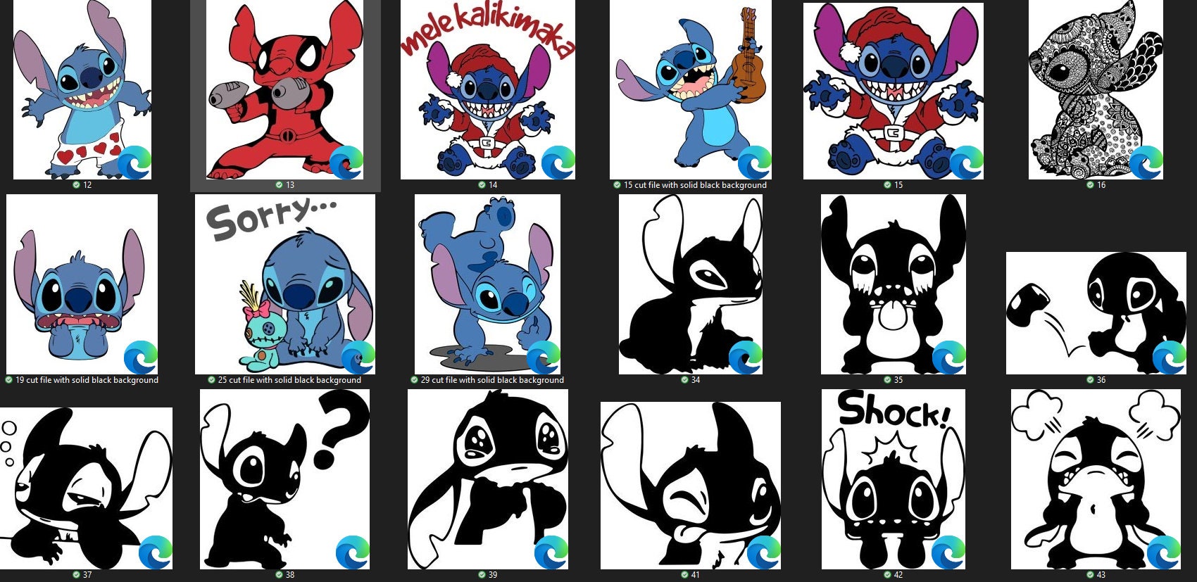 Stitch Png/svg/letters/numbers - Etsy