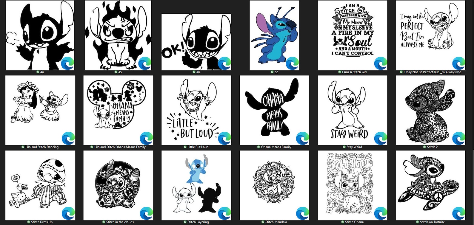 Stitch Png/svg/letters/numbers - Etsy