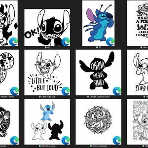 Stitch Png/svg/letters/numbers - Etsy