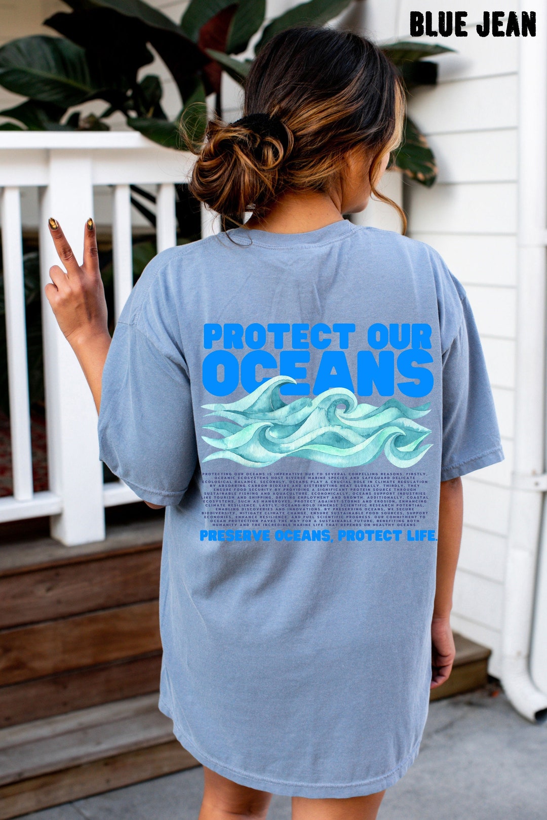Protect Our Oceans Shirt: Comfort Colors Eco-friendly Surf Tee - Etsy