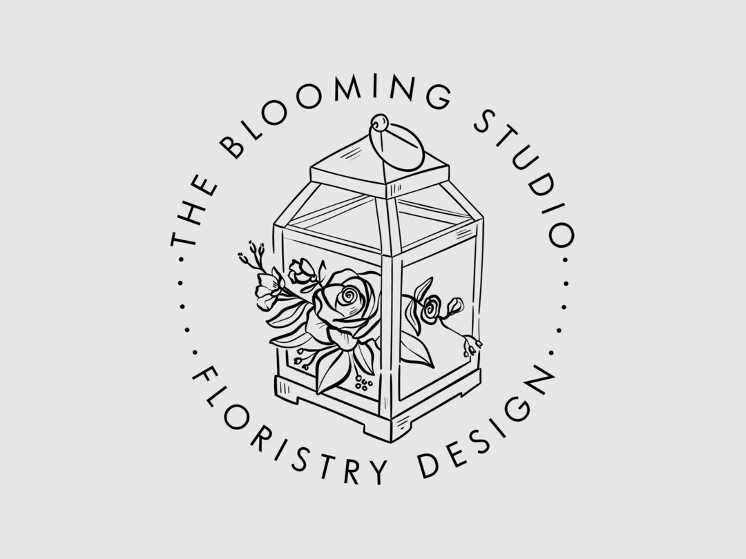 Florist Logo Stamp | Flower Design Label Stamp | Cut Flower Market ...