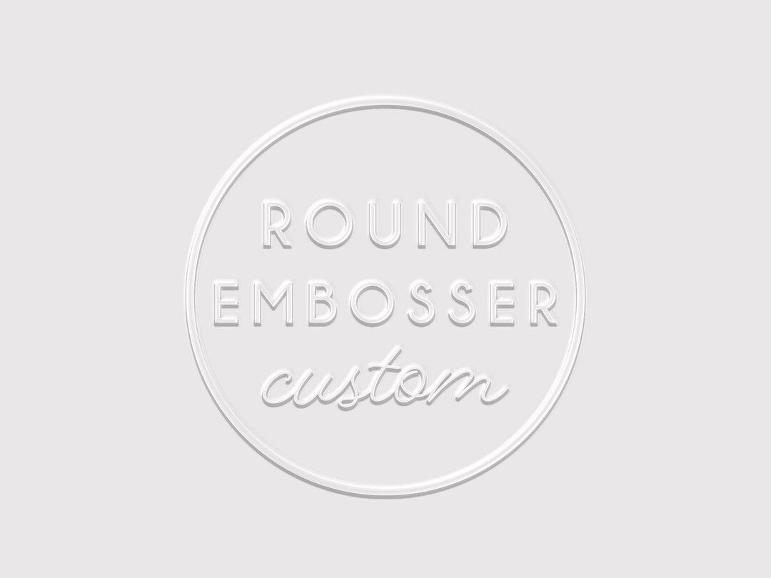 Custom Embosser Round | Circle Personalised Embosser | Logo Embosser ...