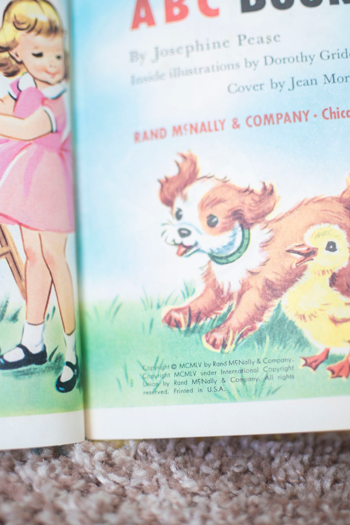 ABC Book A Junior Elf Book Rand Mcnally by Josephine Pease - Etsy