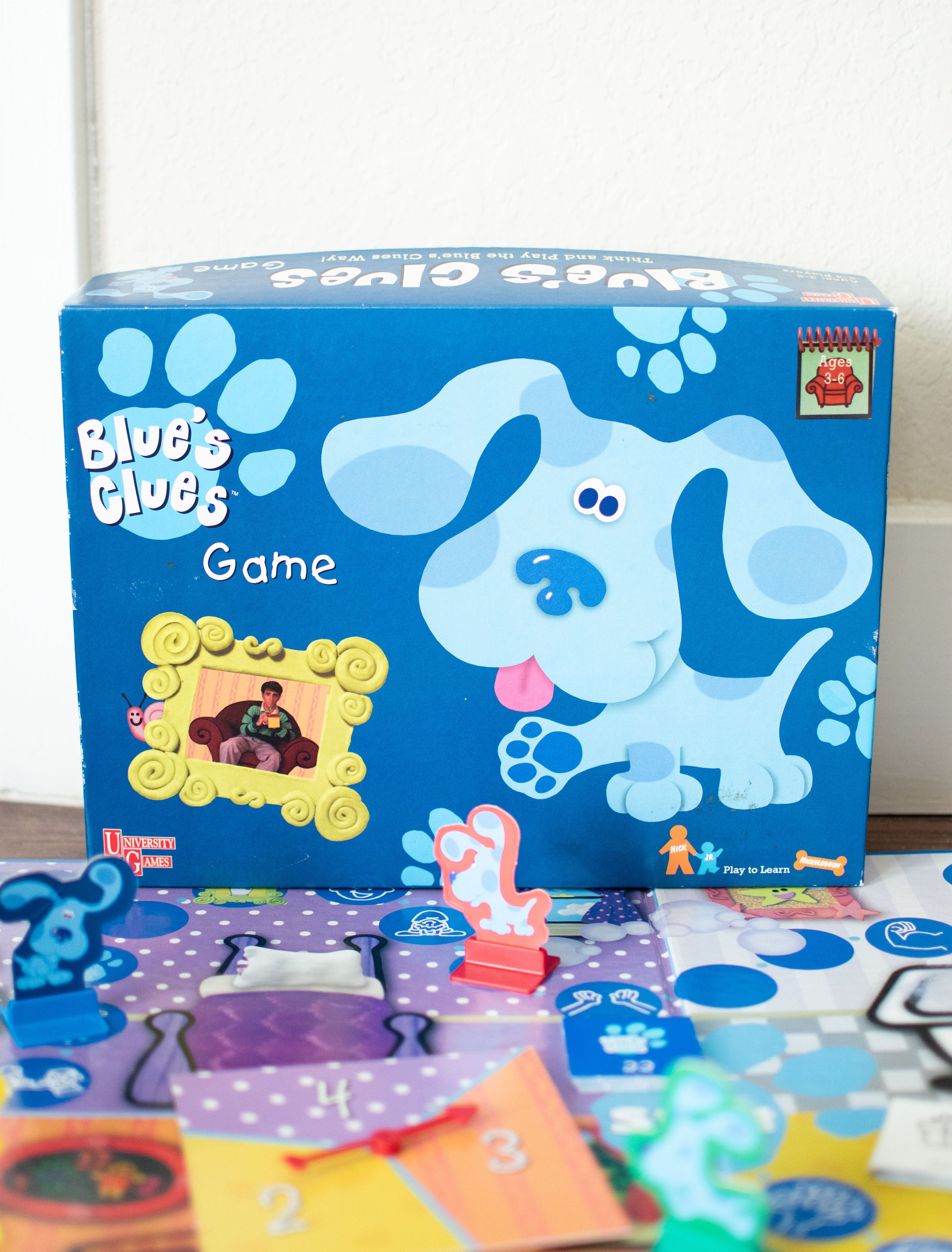 Vintage Blue's Clues Board Game Nickelodeon Board Game 90's Toy 1998 ...