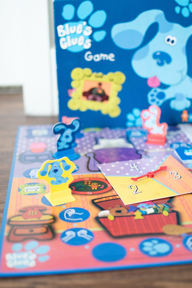 Vintage Blue's Clues Board Game Nickelodeon Board Game 90's Toy 1998 ...