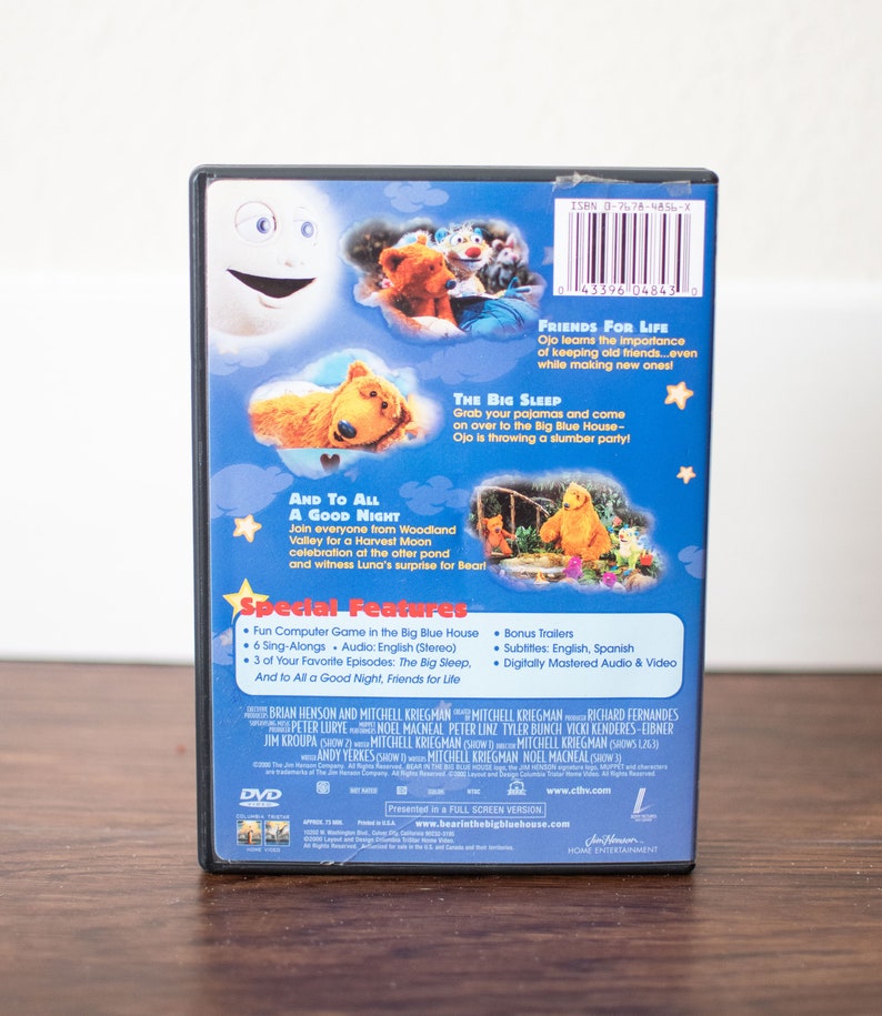 Bear in the Big Blue House: Sleepy Time With Bear and Friends DVD ...