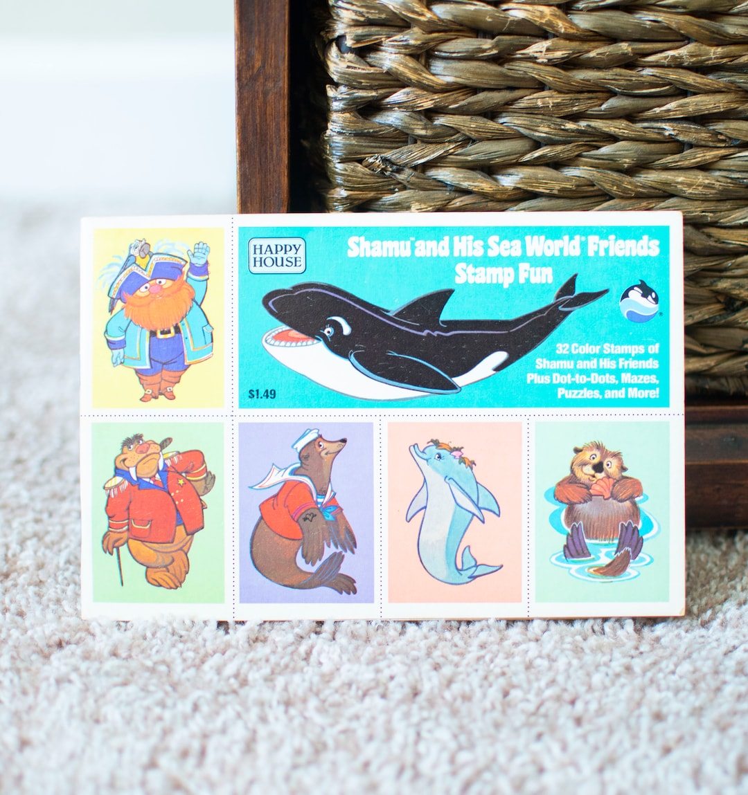 Shamu & His Sea World Friends Stamp Fun Coloring Activity Book - Happy ...