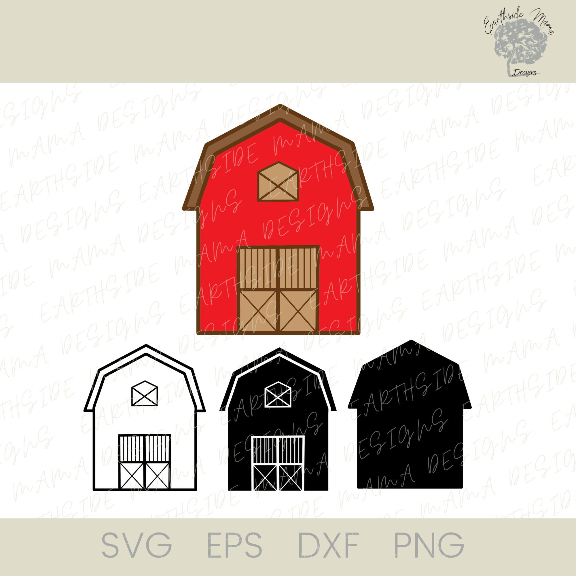 Barn Outline SVG - Barndominium Cut File - Farm Barn Clipart - Old Barn ...