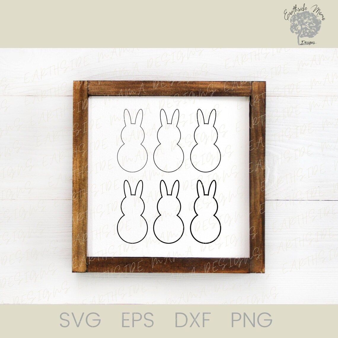 Peep Outline SVG - Peep Shape PNG - Easter Bunny Cut File - Rabbit Cut ...