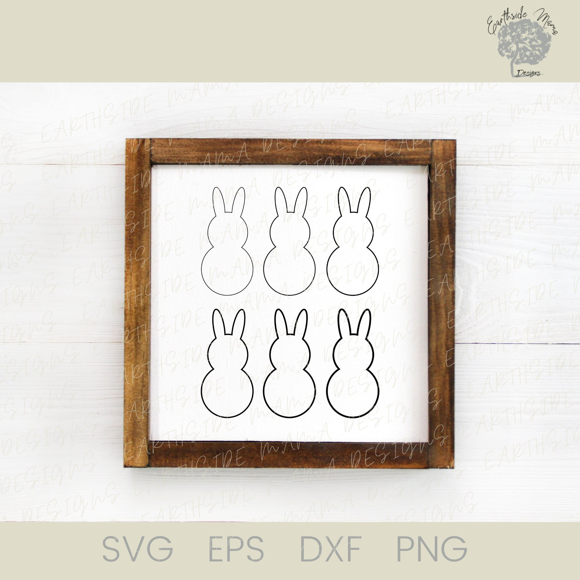 Peep Outline SVG - Peep Shape PNG - Easter Bunny Cut File - Rabbit Cut ...