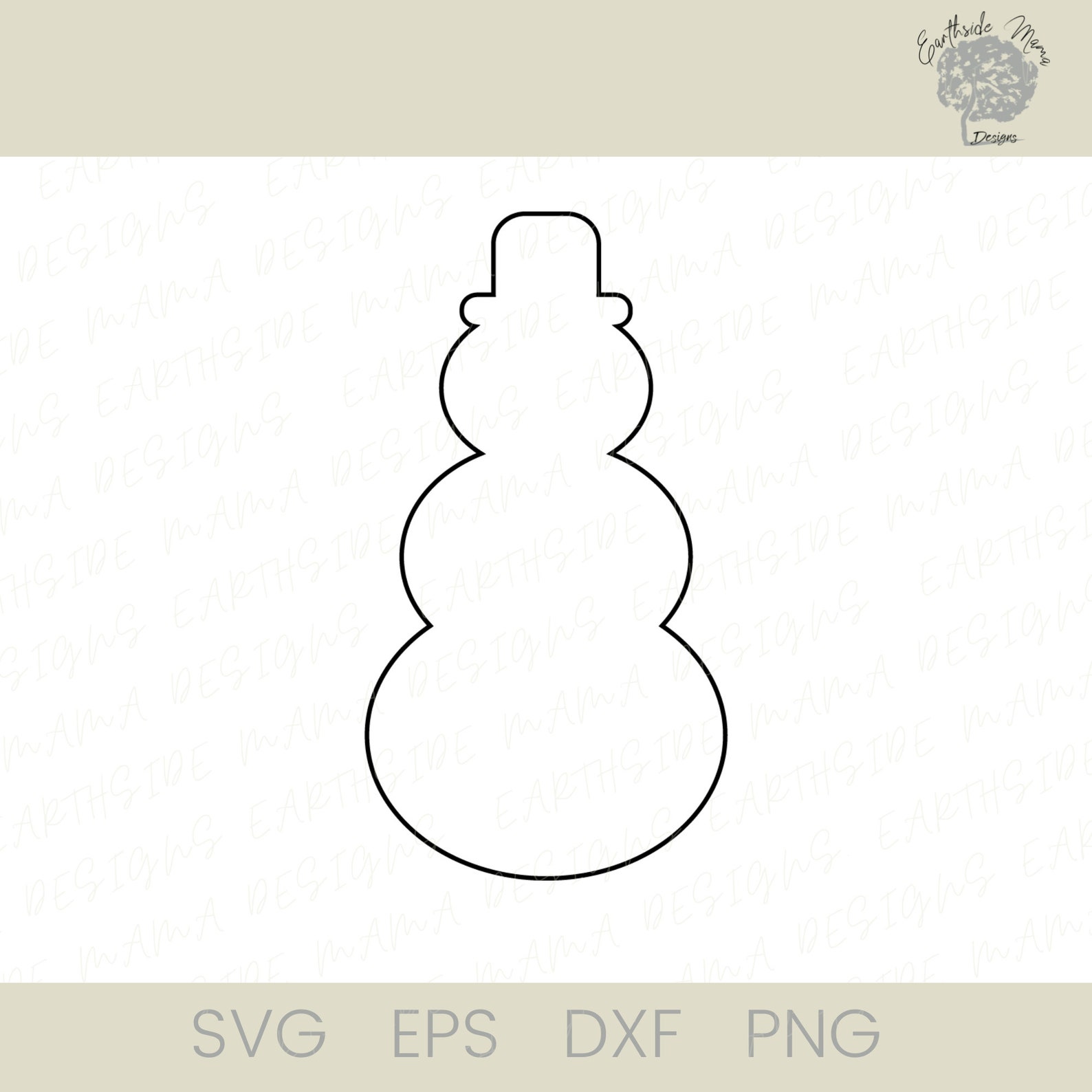Snowman Outline SVG - Snow Man Cut File - Holiday Snowman Png ...