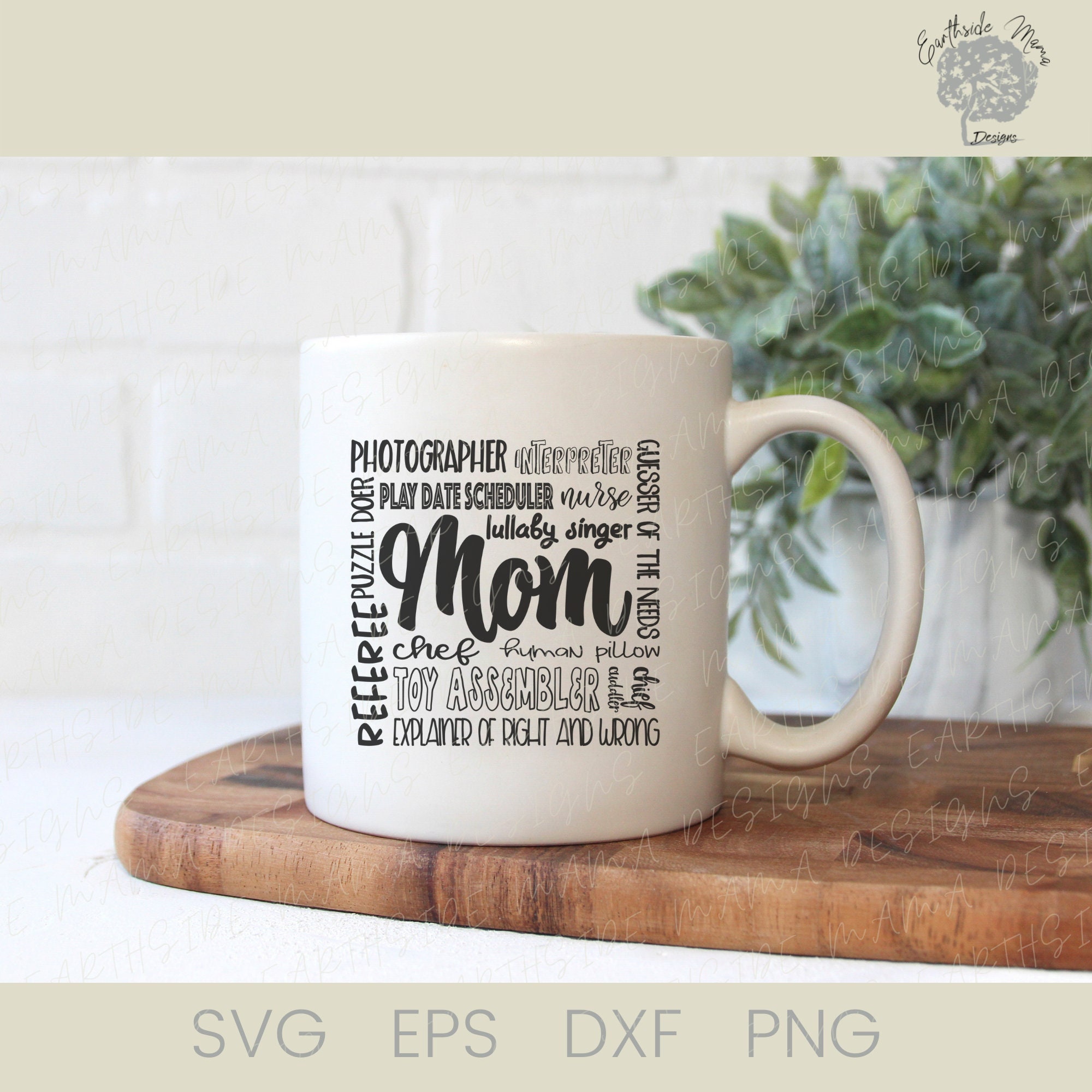 Mom Collage SVG Mom Life Decal Momma PNG Motherhood - Etsy