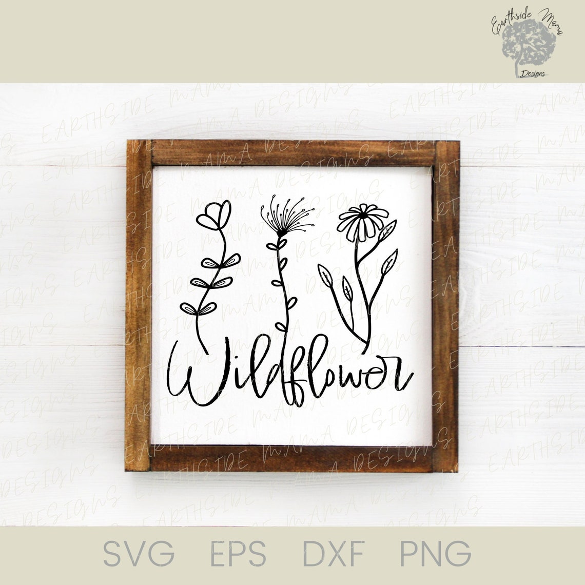 Wild Flower SVG - Hand Drawn Wildflower Design - Spring Cut File ...