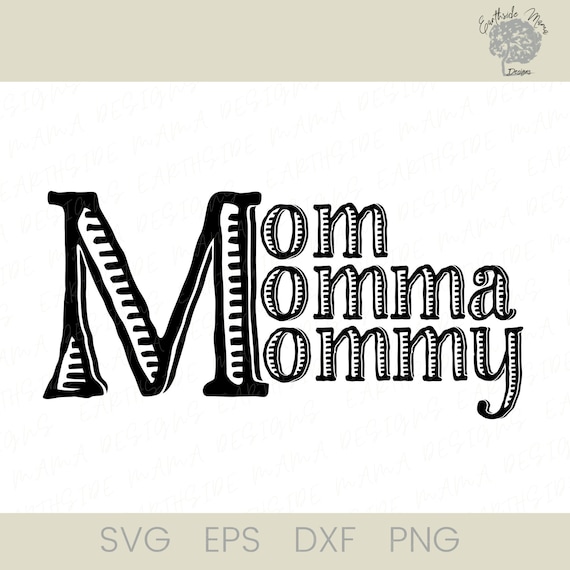 Mom SVG Mama Decal Momma Design Motherhood Png I Love | Etsy