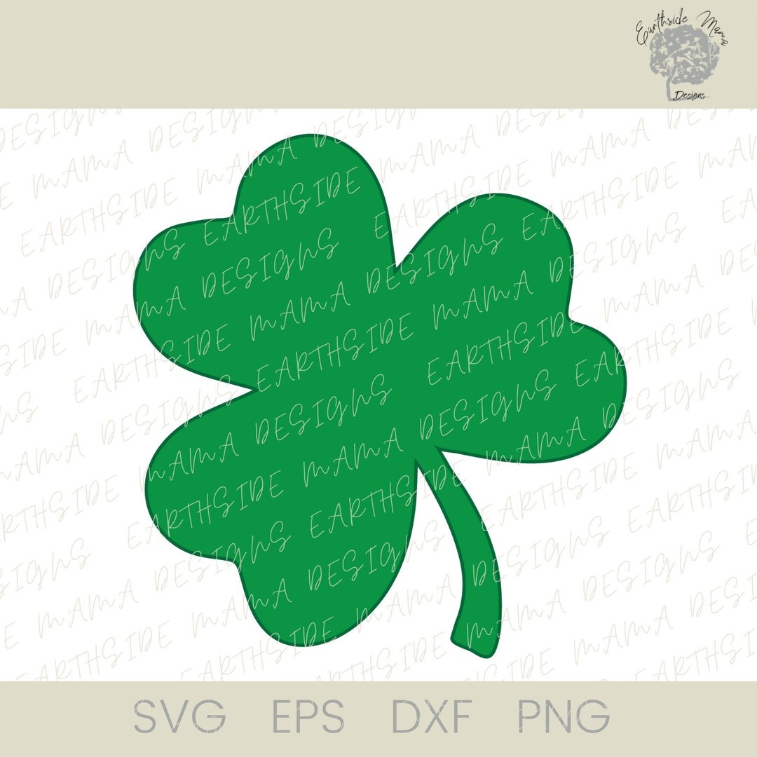 Einfaches Kleeblatt SVG - Klee Umriss PNG - St. Patricks Day SVG ...