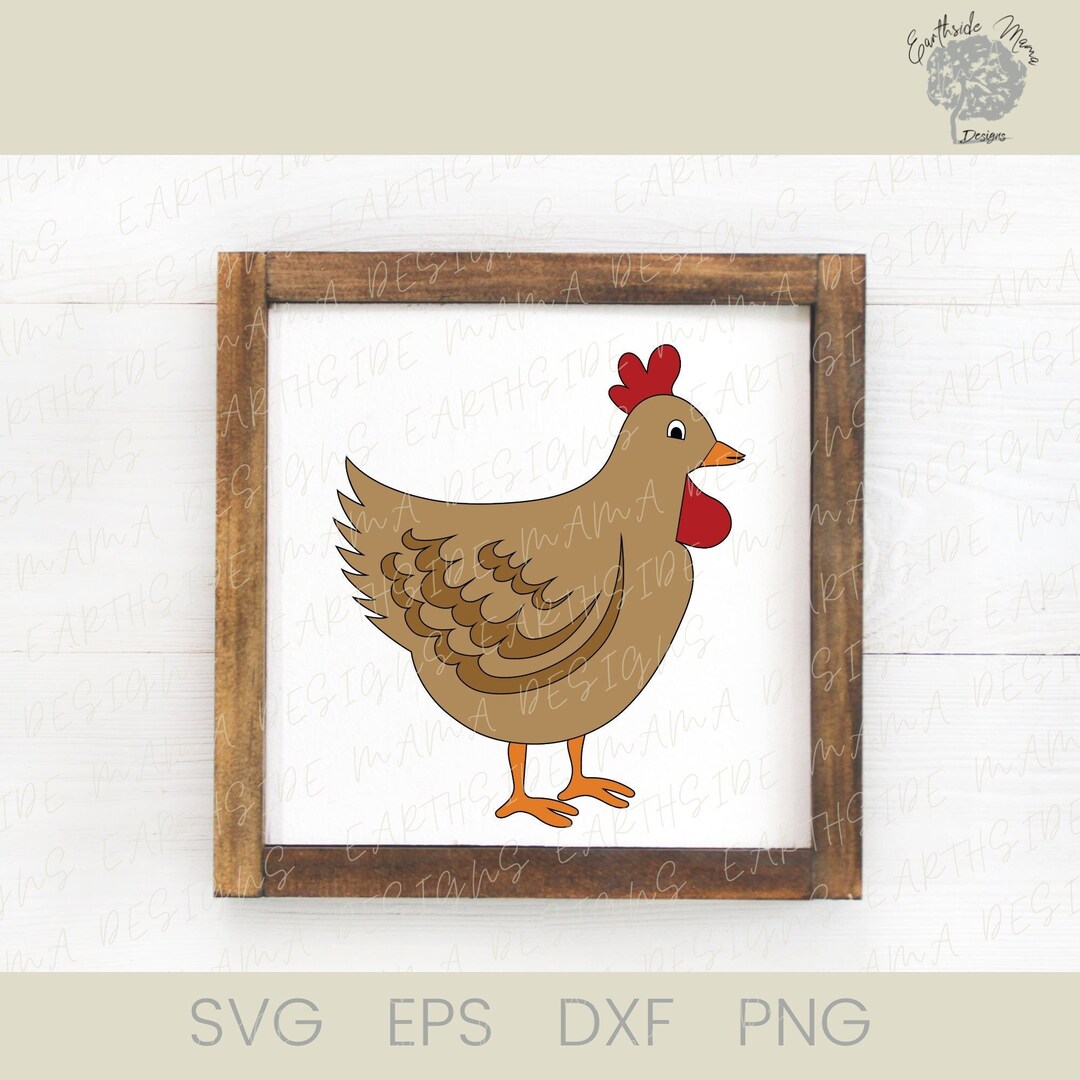 Farm Chicken SVG Chicken Silhouette Cut File Farm Animal - Etsy