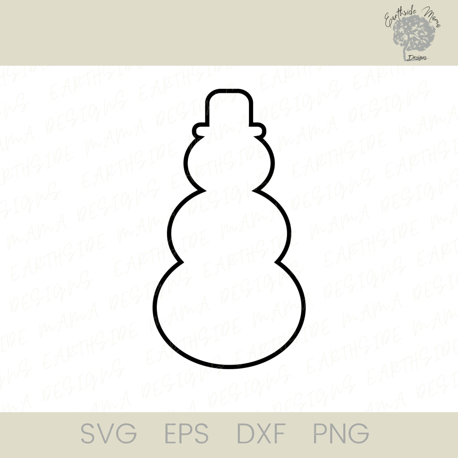 Snowman Outline SVG - Snow Man Cut File - Holiday Snowman Png ...