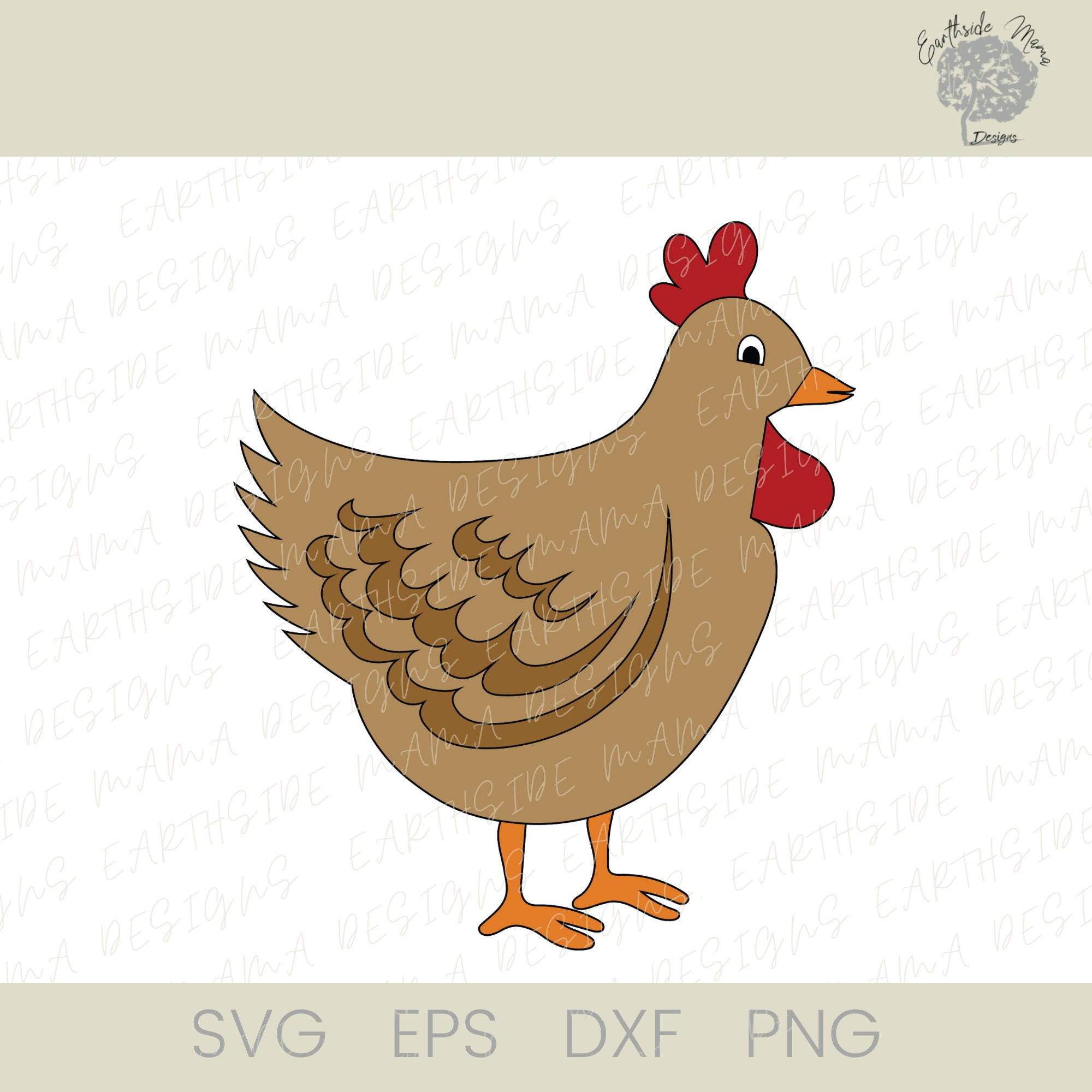 Farm Chicken SVG - Chicken Silhouette Cut File - Farm Animal Chicken ...