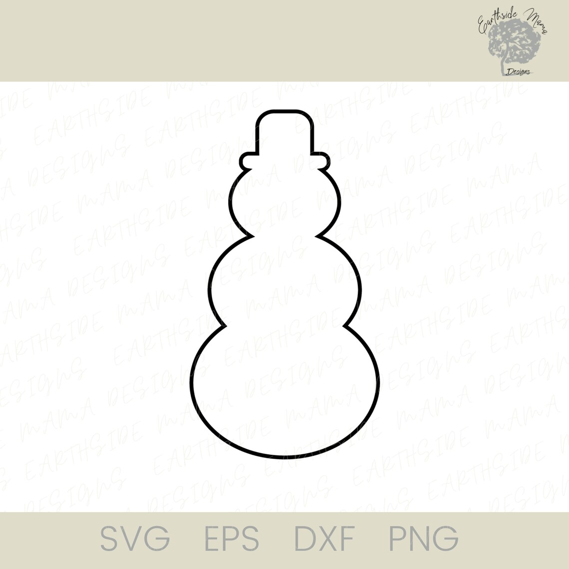 Snowman Outline SVG - Snow Man Cut File - Holiday Snowman Png ...