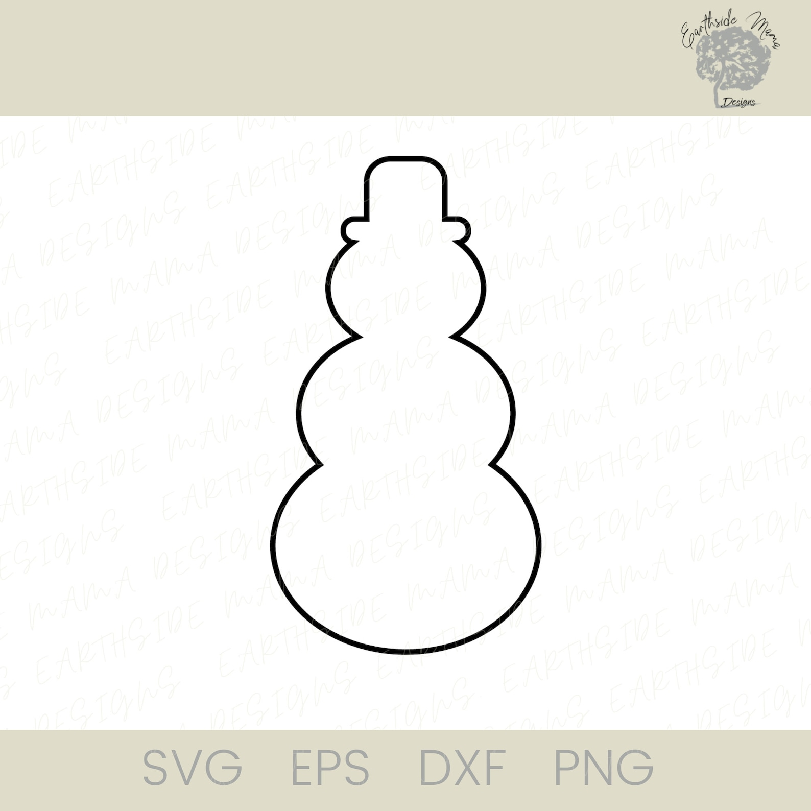 Snowman Outline SVG - Snow Man Cut File - Holiday Snowman Png ...