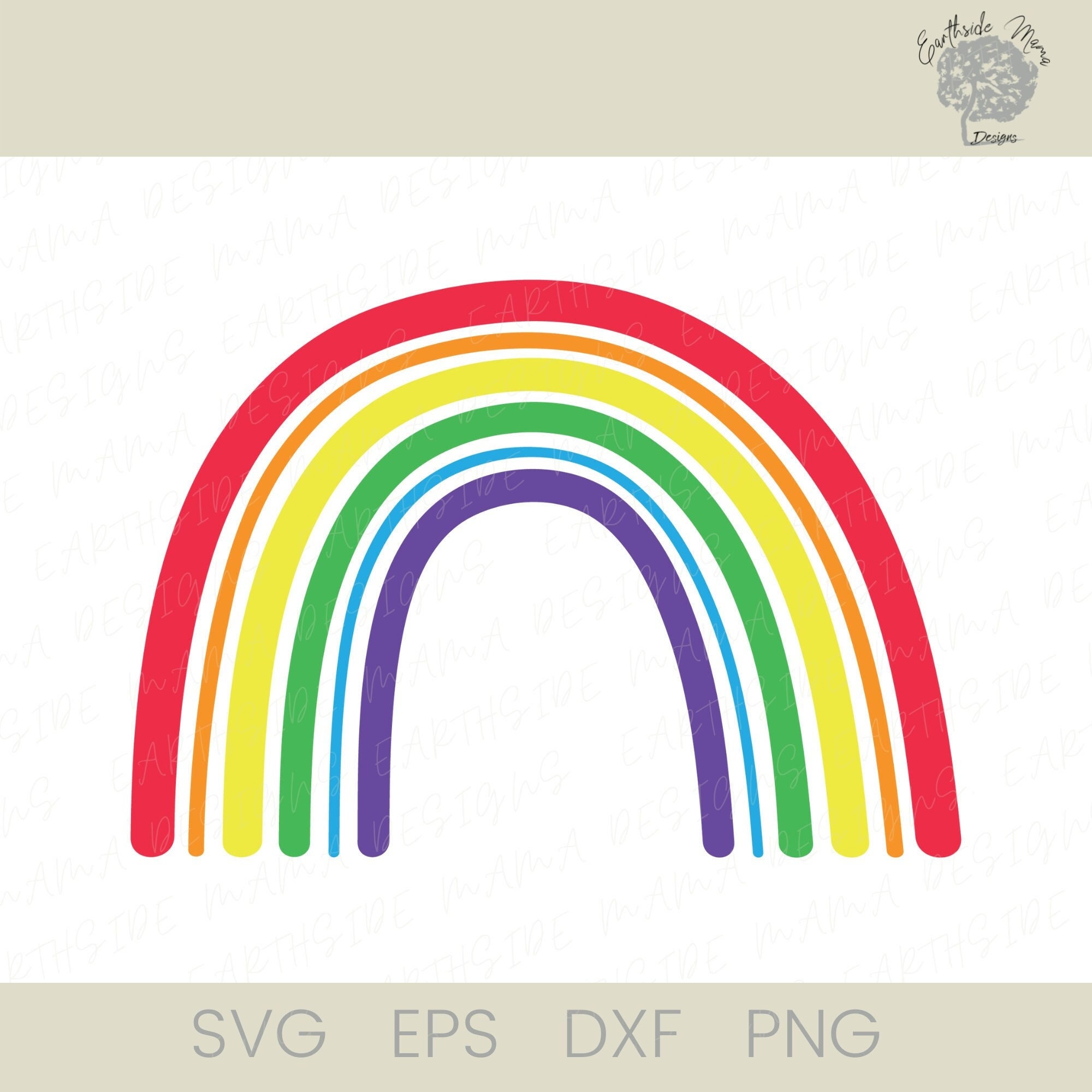 Spring Rainbow SVG - Simple Rainbow SVG - Rainbow Cut File - Spring ...