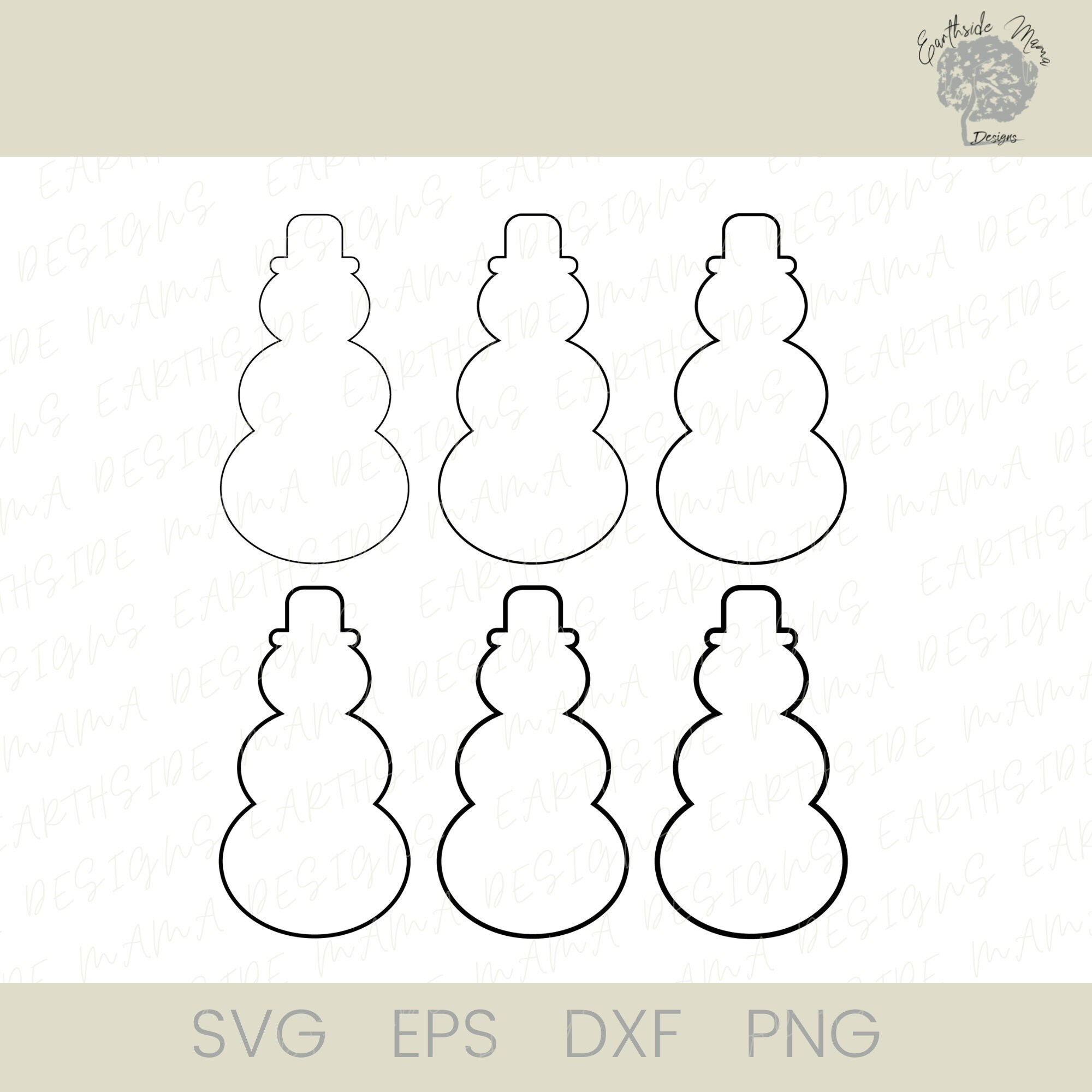 Snowman Outline SVG Snow Man Cut File Holiday Snowman Png - Etsy Ireland