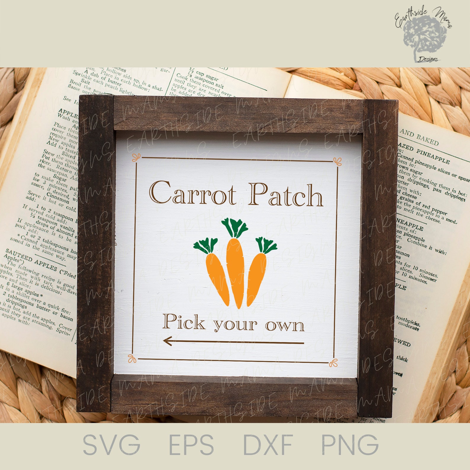 Carrot Patch SVG Pick Your Own Cut File Spring Vegetable - Etsy