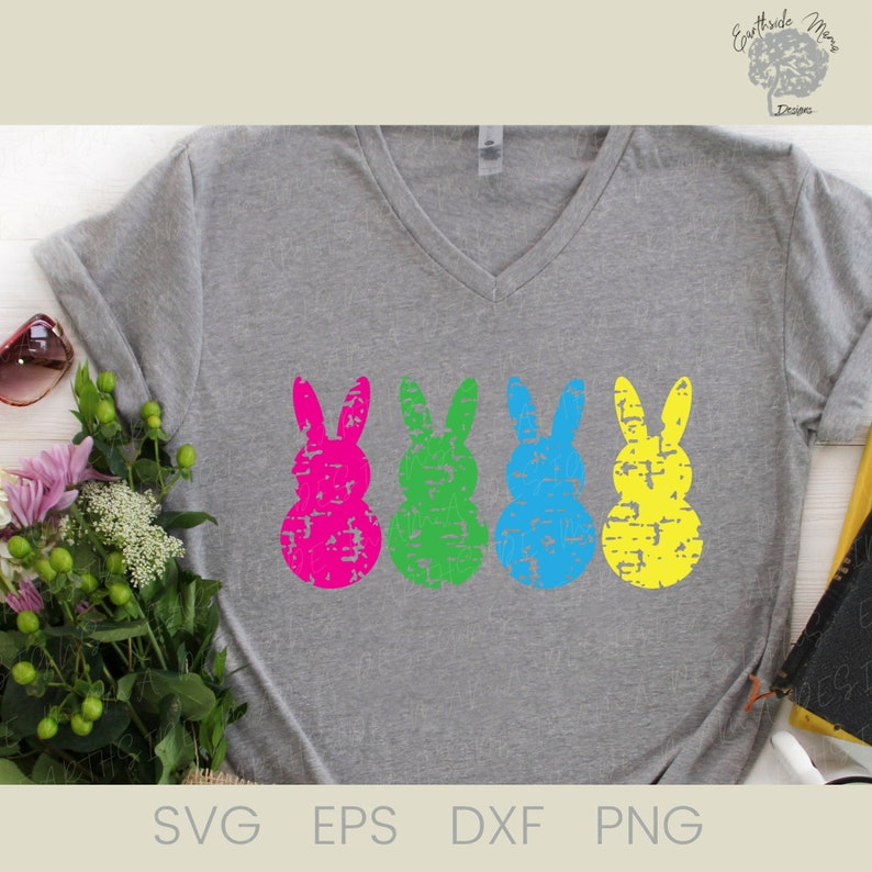 Easter Peeps SVG - Peeps Png - Grunge Bunny Png - Grunge Bunny Svg ...