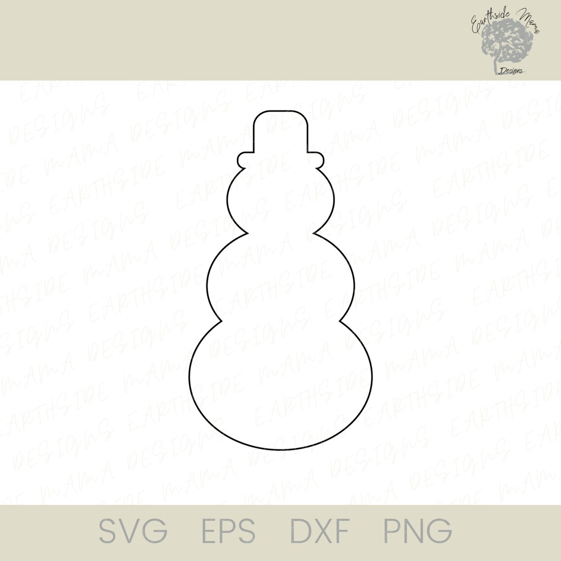 Snowman Outline SVG - Snow Man Cut File - Holiday Snowman Png ...