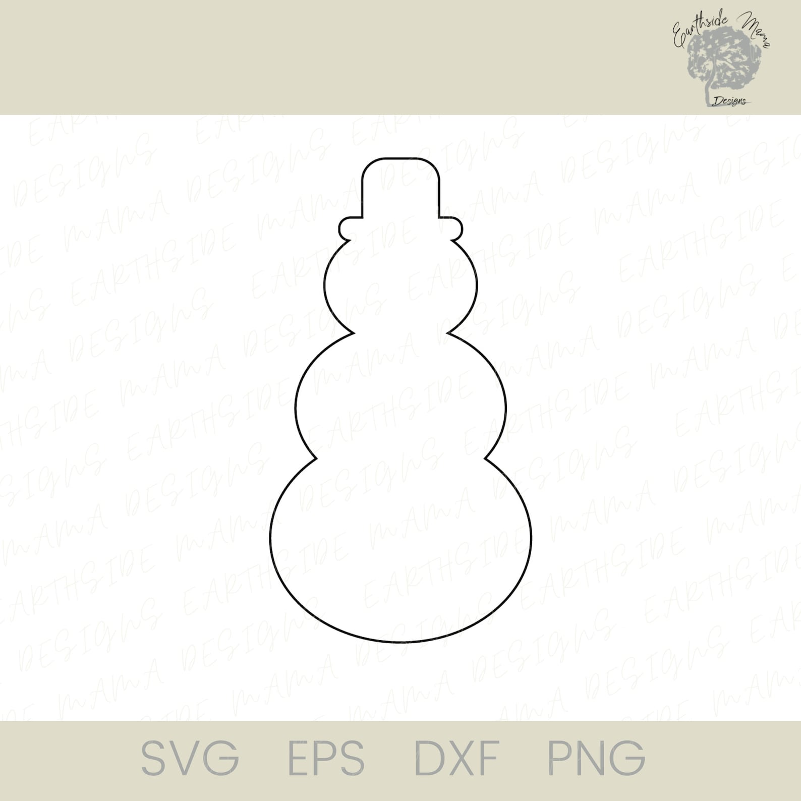Snowman Outline SVG - Snow Man Cut File - Holiday Snowman Png ...