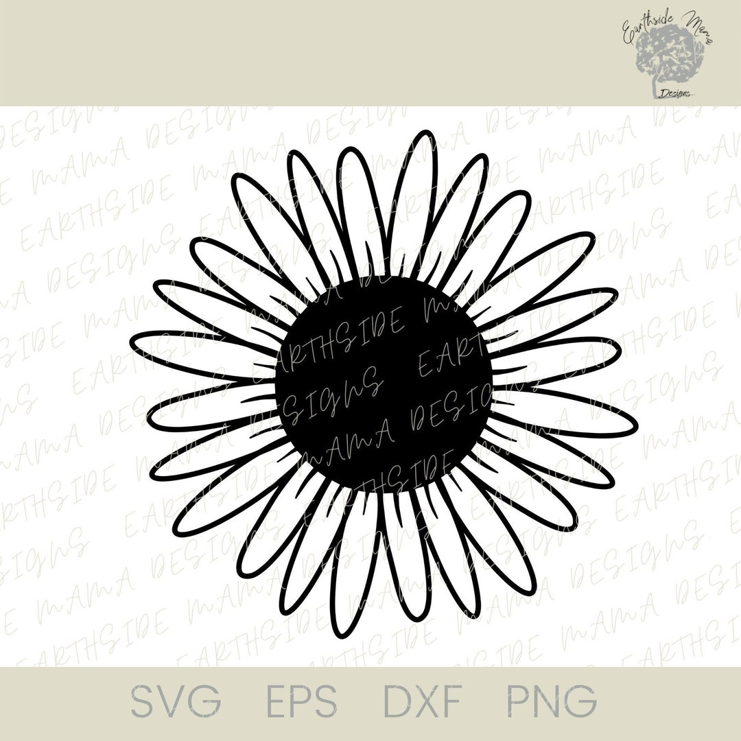 Wilde Blume SVG - Blume Clipart - Einfache Blume Umriss - Spring Cut ...