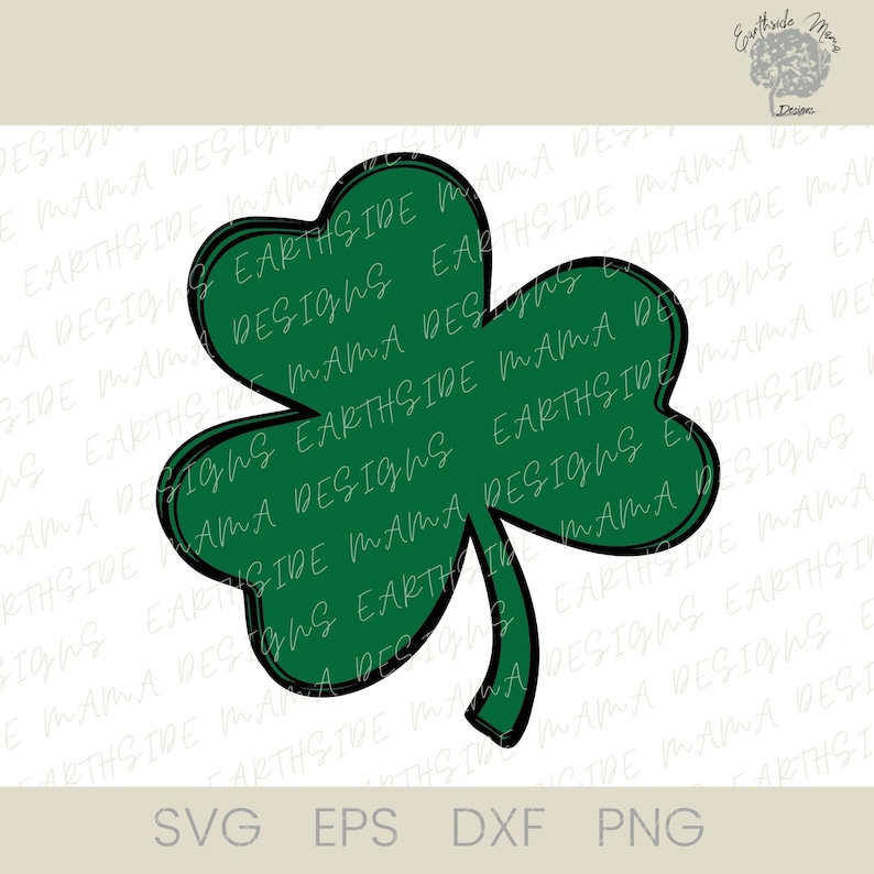 Shamrock Doodle SVG - Clover Doodle PNG - St. Patricks Day SVG - Hand ...