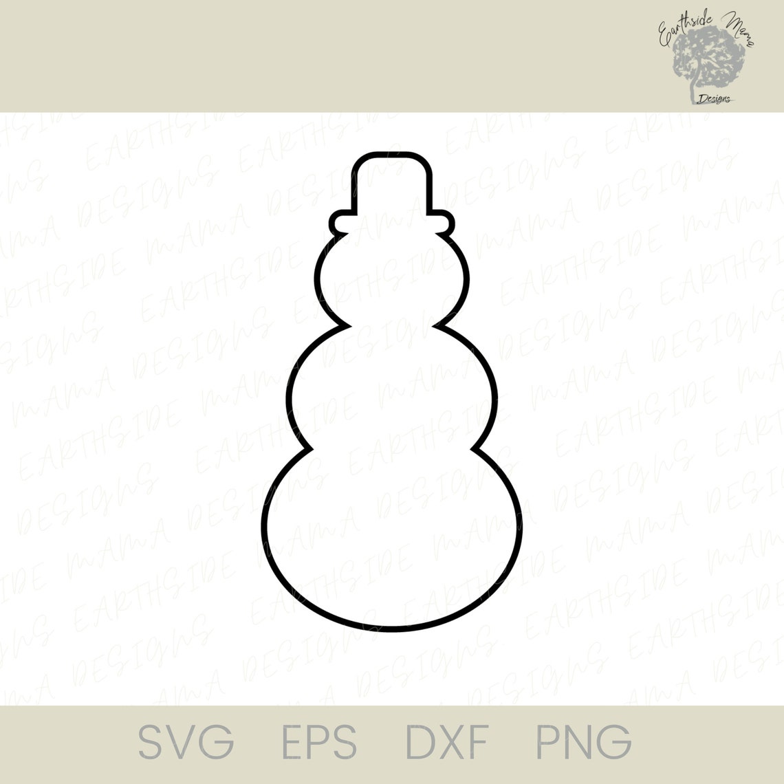 Snowman Outline SVG - Snow Man Cut File - Holiday Snowman Png ...