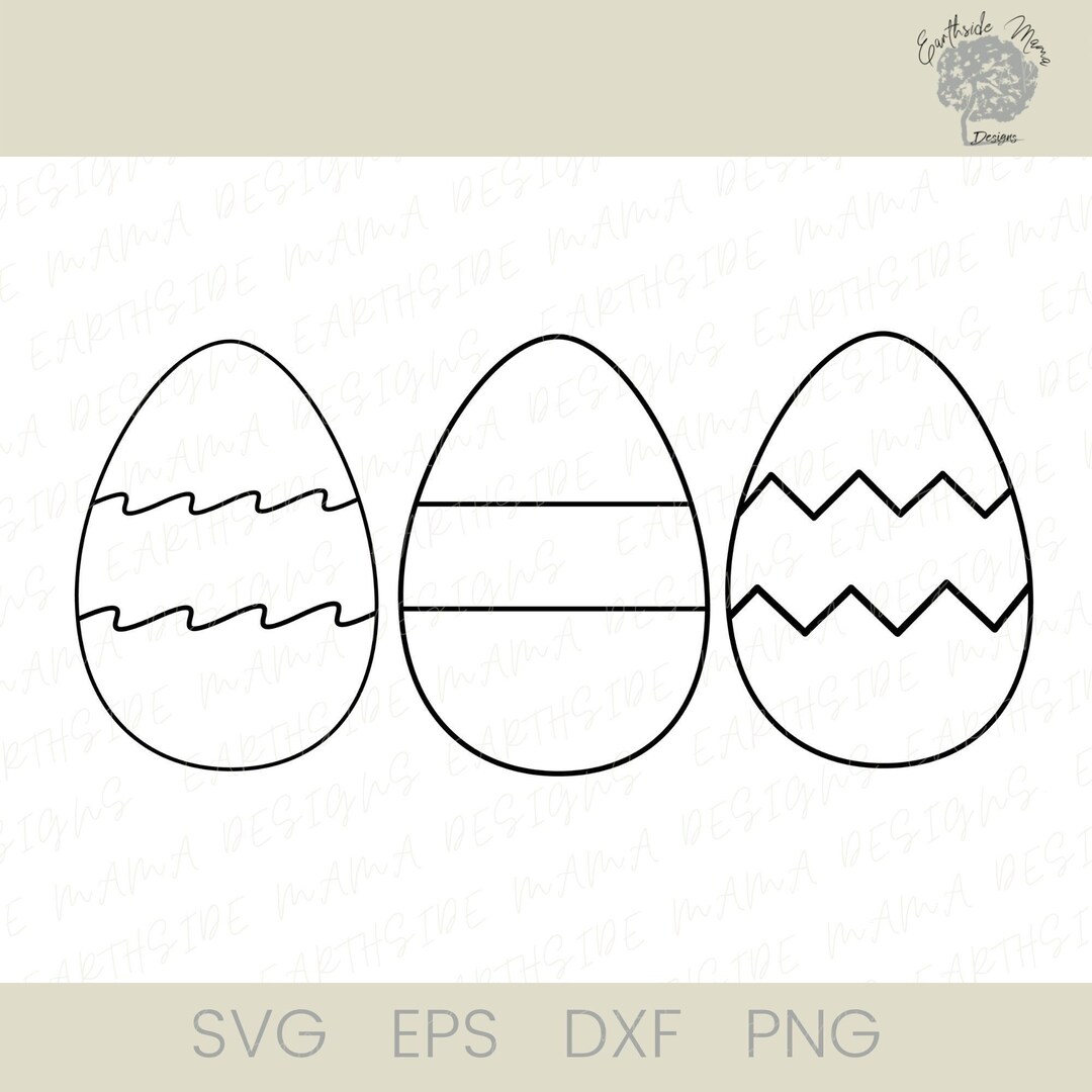 Egg Name Tag SVG - Easter Egg Cut File - Chicken Egg Clipart - Chicken ...