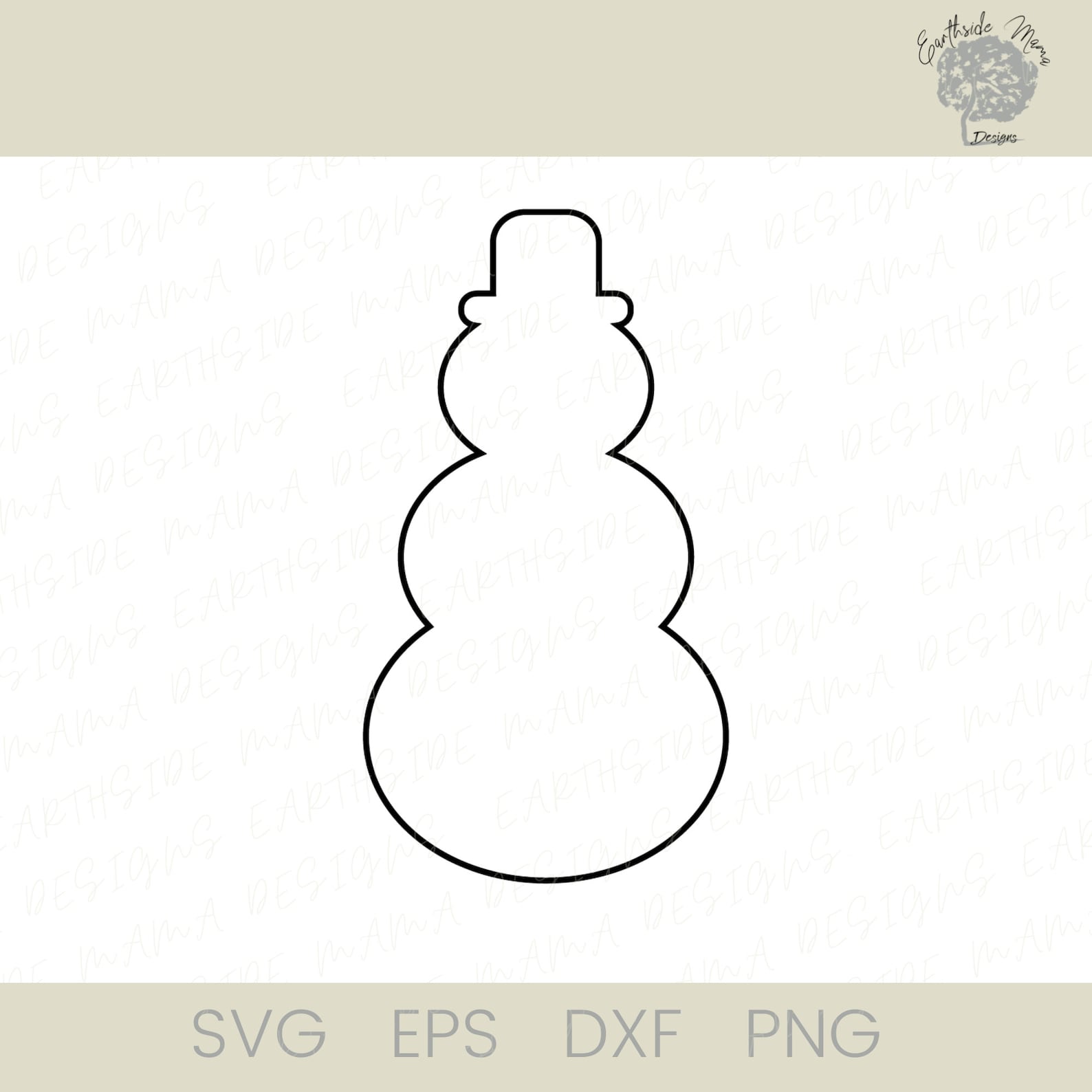 Snowman Outline SVG - Snow Man Cut File - Holiday Snowman Png ...