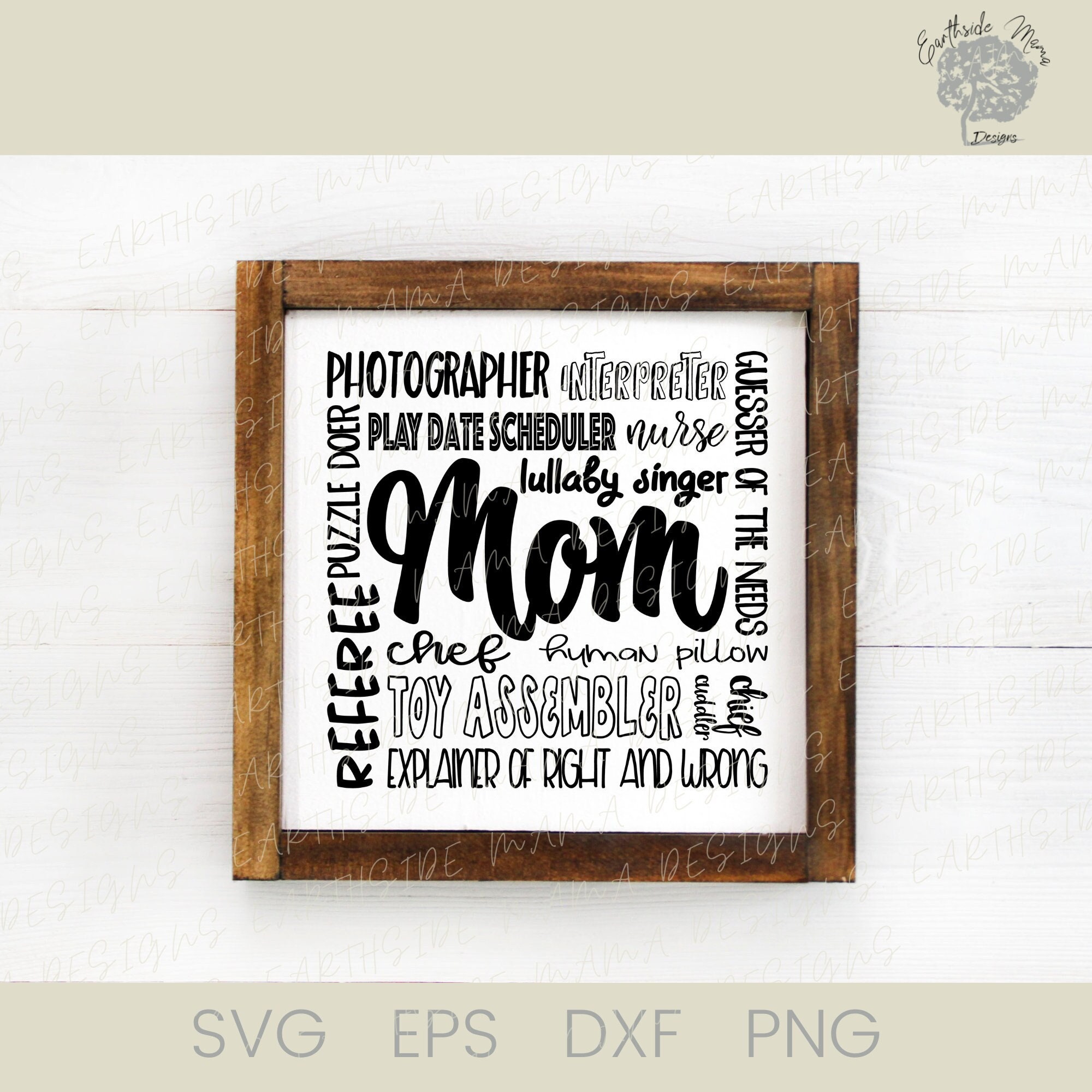 Mom Collage SVG - Mom Life Decal - Momma PNG - Motherhood Design - I ...