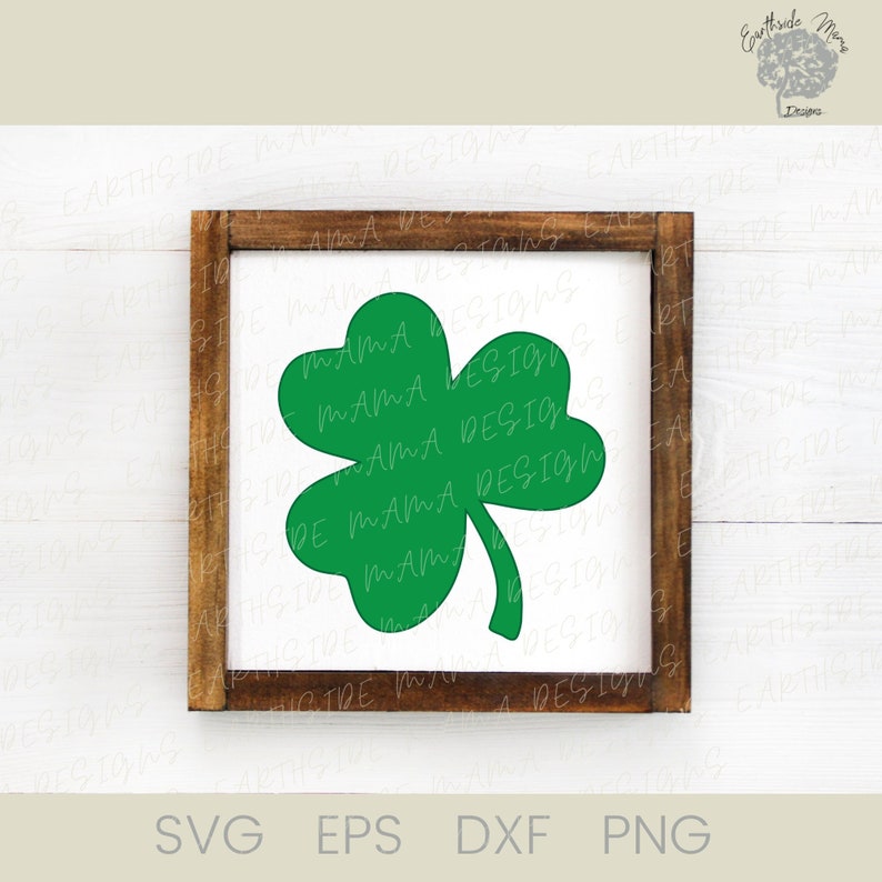 Einfaches Kleeblatt SVG - Klee Umriss PNG - St. Patricks Day SVG ...