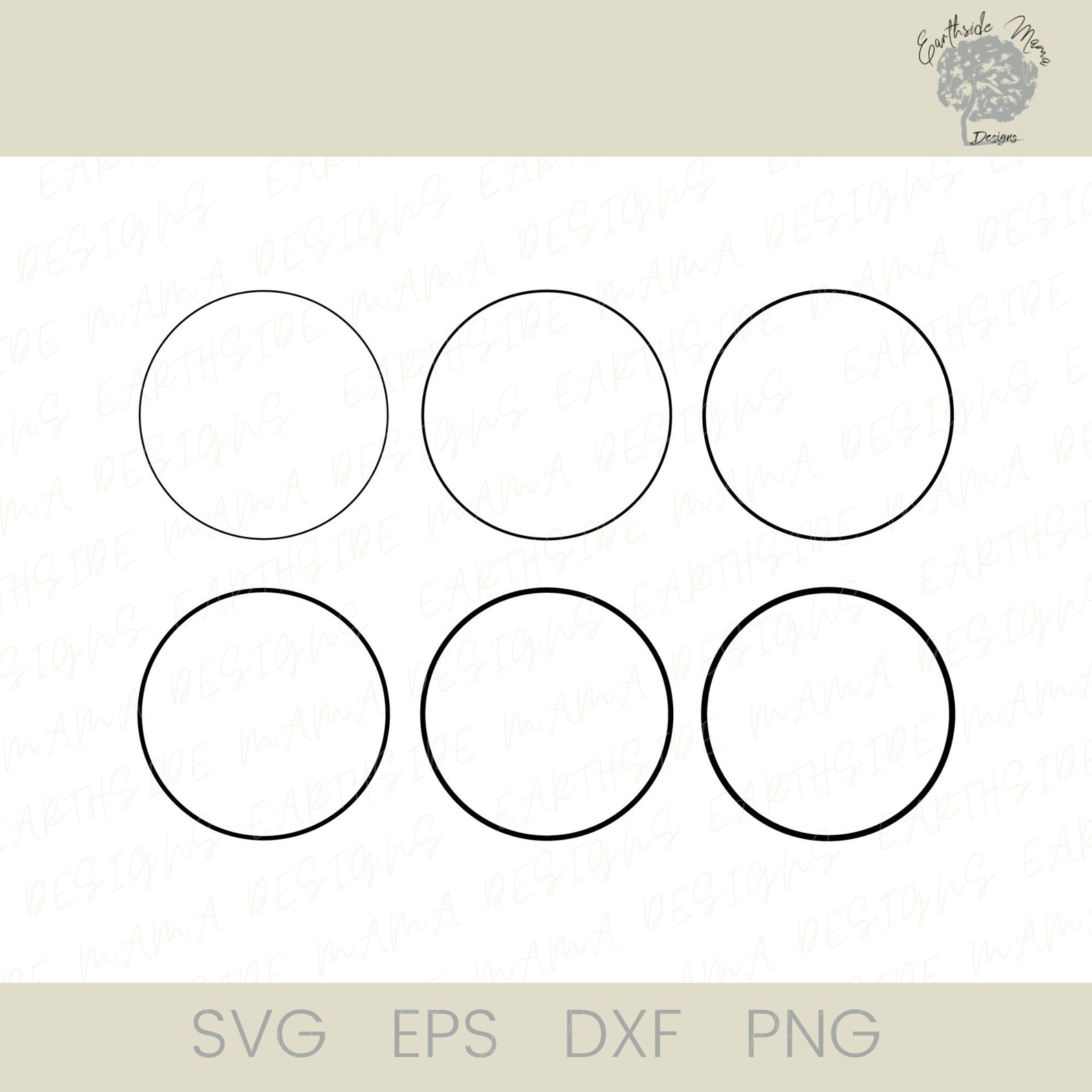 Circle Outline SVG Bundle Circle Cut File Circle Engraving - Etsy