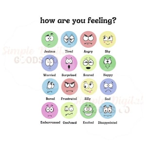 Feelings Poster, Classroom Decor, Feelings Chart Poster, My Feelings ...