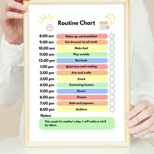 Routine Chart | Routine Visual - Etsy