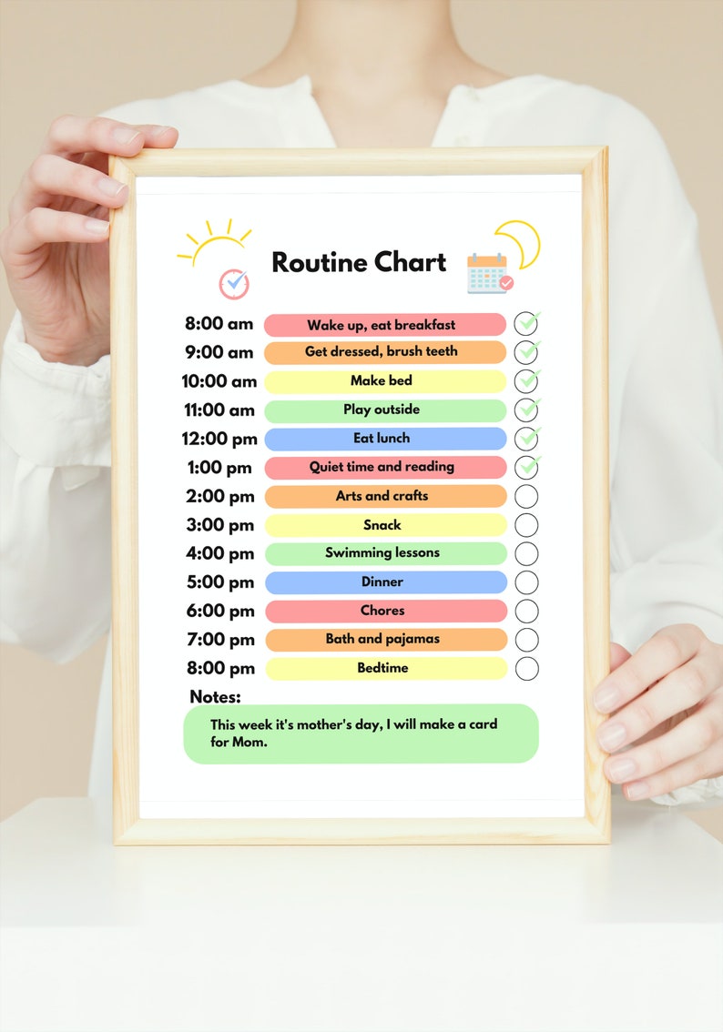 Routine Chart | Routine Visual - Etsy