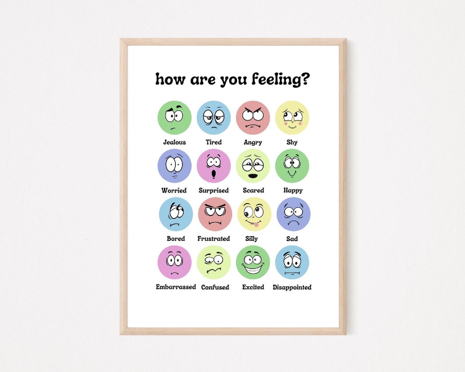 Feelings Poster, Classroom Decor, Feelings Chart Poster, My Feelings ...